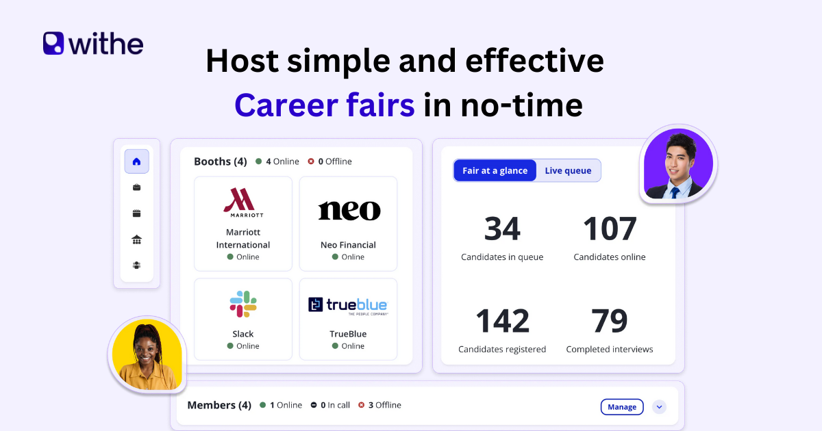 Data-driven Virtual & In-person Career Fair Platform | Withe | Withe
